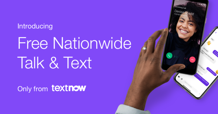Get FREE Nationwide Talk & Text with TextNow
